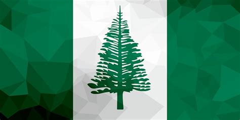 노퍽 섬 다각형 플래그입니다 모자이크 현대 배경입니다 기하학적 디자인 0명에 대한 스톡 벡터 아트 및 기타 이미지 0명 3