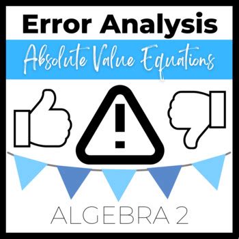 ERROR ANALYSIS Solving Absolute Value Equations BILINGUAL English Spanish