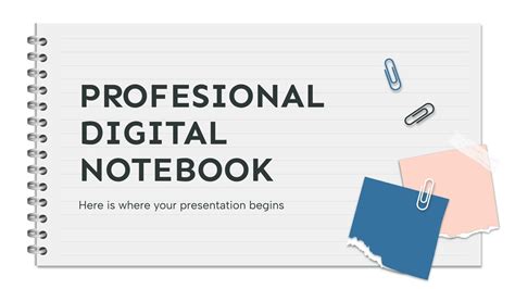 Open Notebook Powerpoint Background