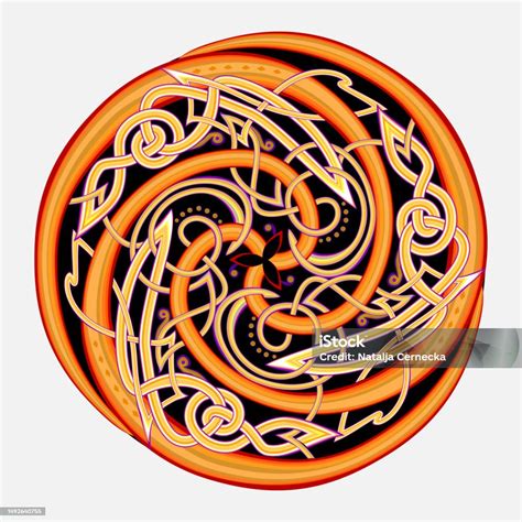 고대 켈트족의 상징 트리플 물방울 나선형 장식 켈트 매듭 패턴 럭셔리한 올드 트리스켈레 빈티지 민족 아일랜드 기호입니다 로고 아이콘 동전 문신을 인쇄하십시오 서클 장식 벡터