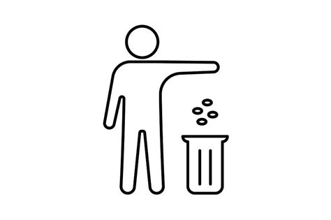 Man Throwing Garbage In A Bin In 2024 Pick Up Trash Garbage Man