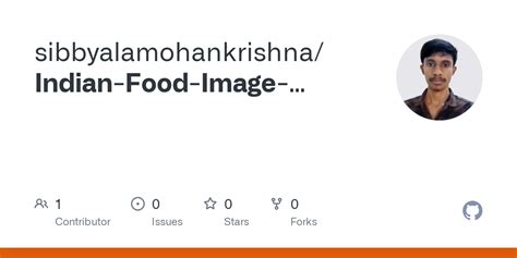 Github Sibbyalamohankrishna Indian Food Image Classification