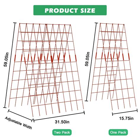 Cucumber Ladder Trellis Dimensions