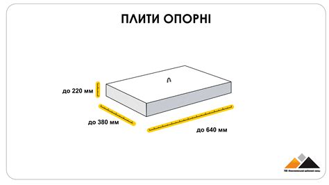 ПЛИТИ ОПОРНІ ТОВ НОВОСИНЯВСЬКИЙ ЩЕБЕНЕВИЙ ЗАВОД