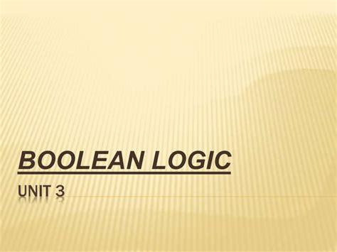 3 unit3 boolean algebra pptx