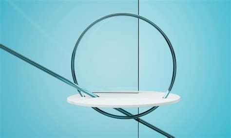 Premium Photo Blue Stereo Rendering Background