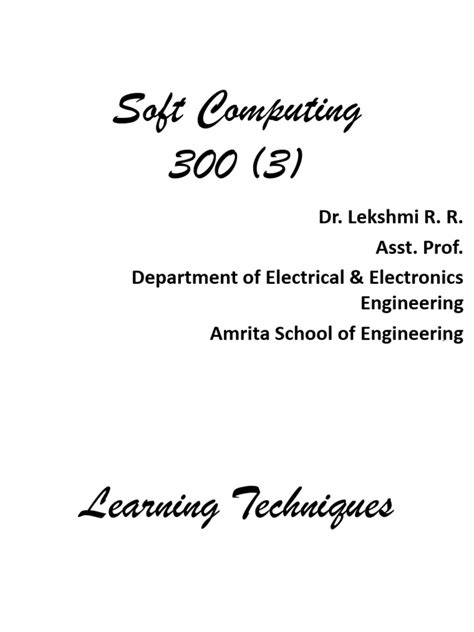 Learning Techniques Download Free Pdf Neuroscience Computational