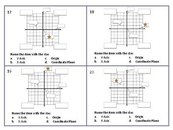 Introduction To Coordinate Plane Task Cards TPT