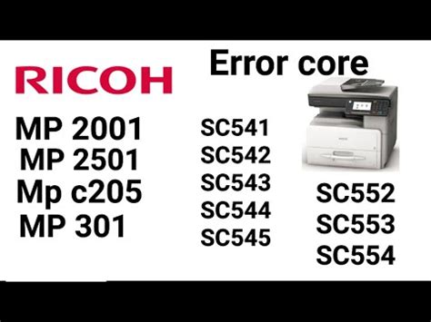 RICOH SC Reset How To Reset SC545 YouTube