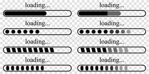 Set Of Loading Icons Stock Illustration Illustration Of Site 253826427