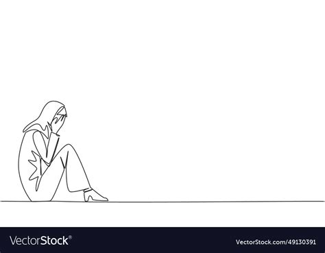 Single Continuous Line Drawing Arabian Royalty Free Vector