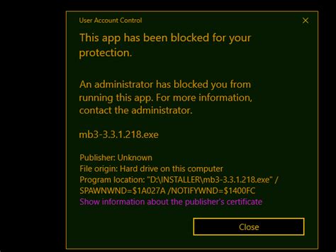 Try To Launch An Executable But Being Interrupted Windows 10 Forums