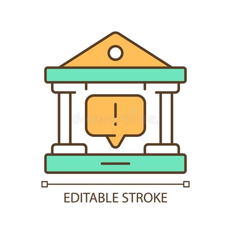 Thin Linear Colorful Update Address Icon Stock Vector Illustration Of Multicolor Information