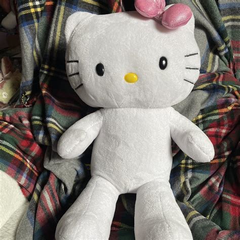 Pink Sparkle Bow Hello Kitty Build A Bear Original Depop