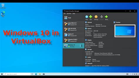 Virtualbox Tutorial Installing Windows 10 Guest Os Youtube