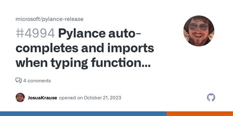 Pylance Auto Completes And Imports When Typing Function Definition · Issue 4994 · Microsoft