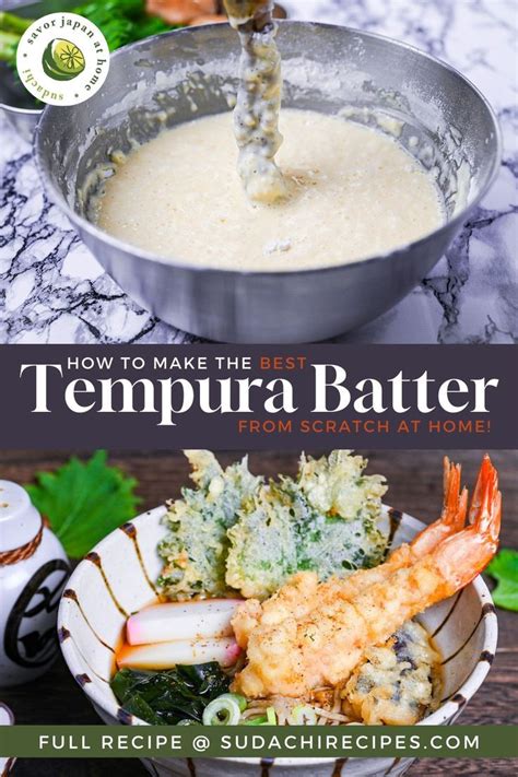 Authentic Japanese Tempura Batter With Secret Tips Recipe Batter Recipe Recipes Tempura
