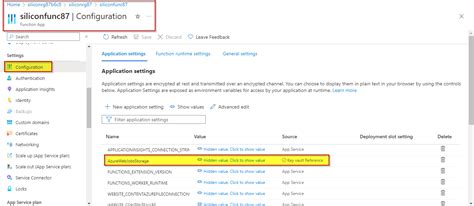 Unable To Use Key Vault Reference For Azure Function App Environment Azurewebjobsstorage Via Ci