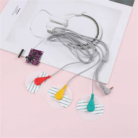 Ecg Module AD Ecg Measurement Pulse Heart Ecg Monitoring Sensor Module Kit In Instrument