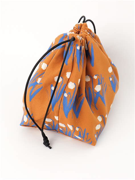 퓨어린넨 안감이 있는 이너프 파우치 Windy Lily Eternal Journey