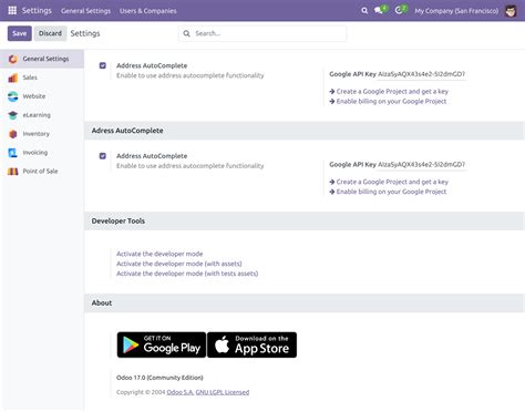 Odoo Customer Address Autocomplete User Guide