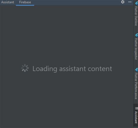 Flutter Android Studio Firebase Tool Keeps Loading Stack Overflow