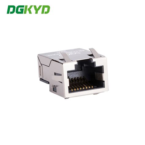 Krj Cb329wdenl 싱크 플레이트 Rj45 Pcb 커넥터 기가 비트 통합 이더넷 필터 Smd