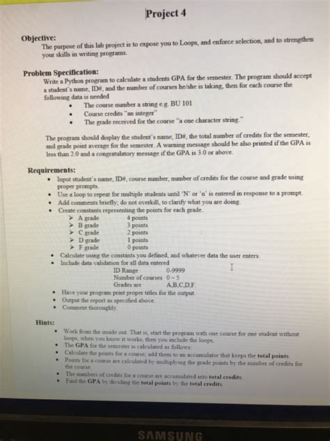 Solved Project 4 Objective The Purpose Of This Lab Project