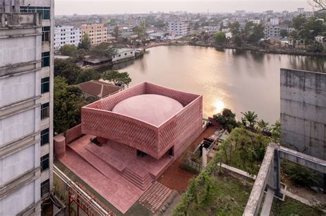 Studio Morphogenesis Wraps Bangladesh Mosque In Pink Concrete