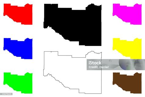 Madison County Idaho Map Vector Illustration Scribble Sketch Madison Map Stock Illustration