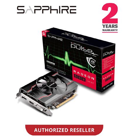SAPPHIRE PULSE Radeon RX 550 2GB GDDR5 (11268-16-20G) | Shopee Malaysia