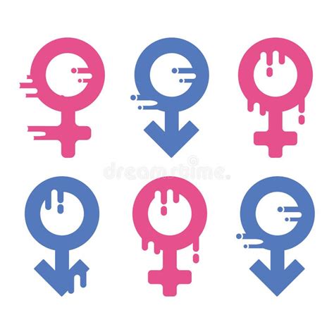 Gender Equality Symbol Icon Vector Illustration Stock Illustration