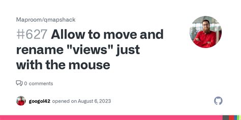 Allow To Move And Rename Views Just With The Mouse Issue Maproom Qmapshack Github