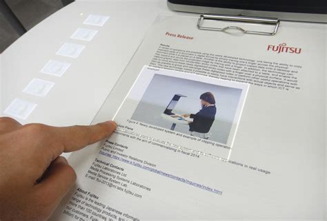 fujitsu s augmented reality touchscreen interface