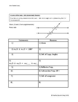 Proving Lines Parallel By Euclid S Shop Teachers Pay Teachers