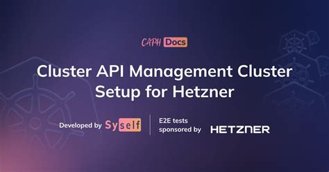 Cluster Api Management Cluster Setup For Hetzner Caph Docs