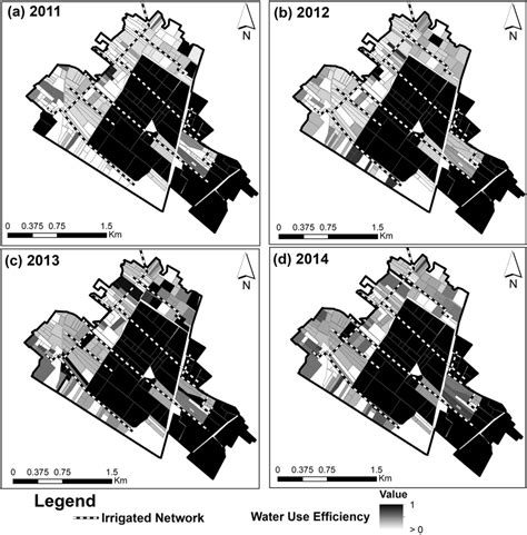 Water Use Efficiency Spatial Distribution Download Scientific Diagram