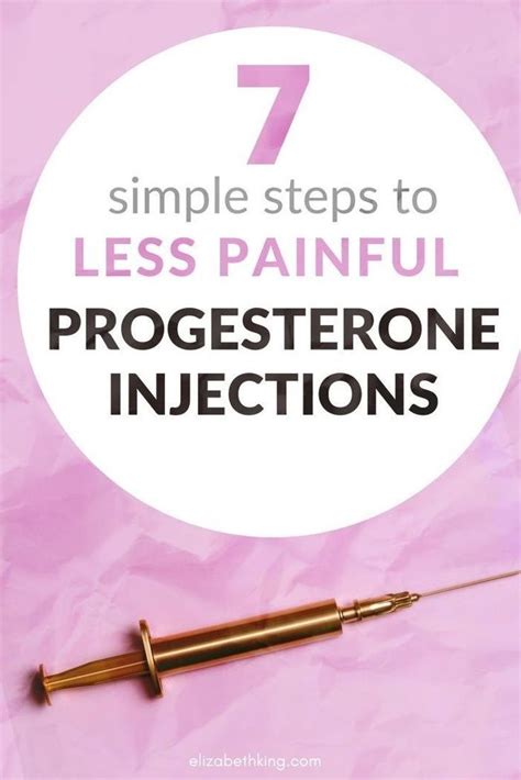 Progesterone In Oil Shots Tips To Manage The Side Effects Elizabeth King Fertility Artofit