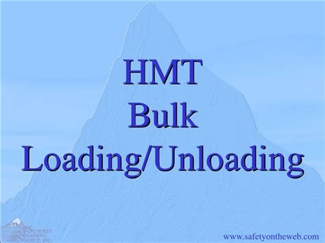 PPT Bulk Loading Unloading Hazardous Materials Procedures PowerPoint Presentation ID