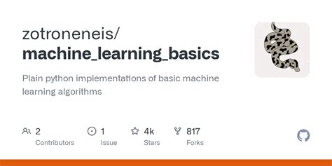 Github Zotroneneismachinelearningbasics Plain Python Implementations Of Basic Machine