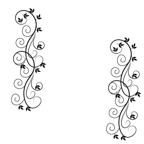 Schwarz Weiß Trennzeichen Für Textteiler Premium Vektor