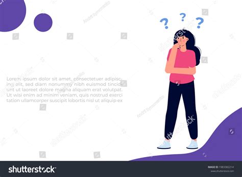 Female Find Solution Problem Solving Concept Stock Illustration