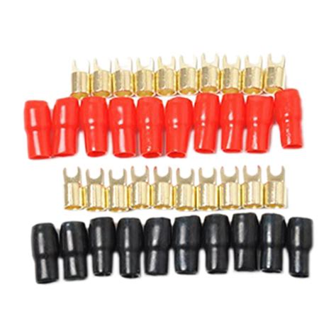 Terminal Spade Fork Adapter Connector Plug Crimp Barrier Spades Speaker Terminal Spade Fork Adapter Connector Plug Crimp Barrier Spades Speaker