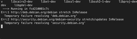Linux Docker Image On Ubuntu Having An Error About Debian Org Stack Overflow