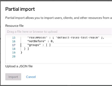 Cant Import Realm In Version 2000 · Issue 15372 · Keycloakkeycloak · Github