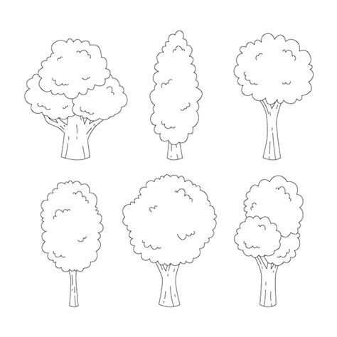Outline Trees Images Free Download On Freepik