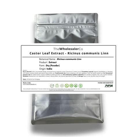 Castor Leaf Extract Ricinus Communis Linn Thewholesalerco Thewholesalerco India