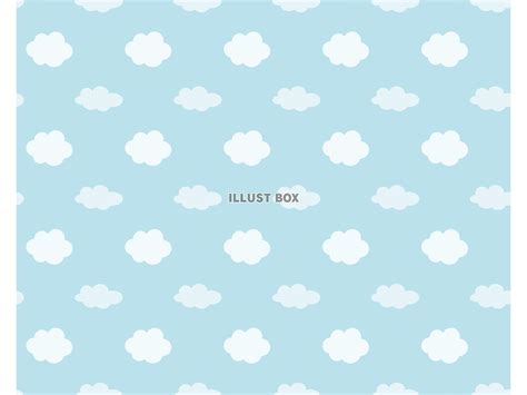 無料イラスト 空に浮かぶ雲の壁紙、背景素材