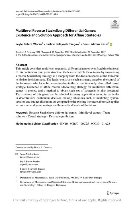 Multilevel Reverse Stackelberg Differential Games Existence And Solution Approach For Affine