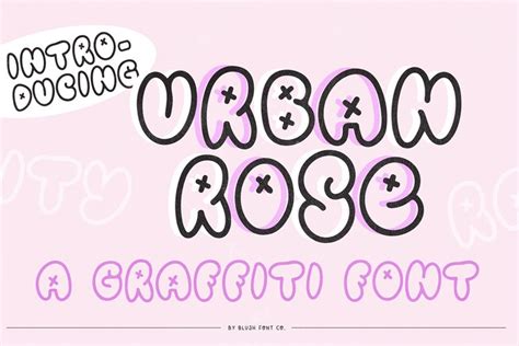 Urban Rose Cute Bubble Graffiti Font
